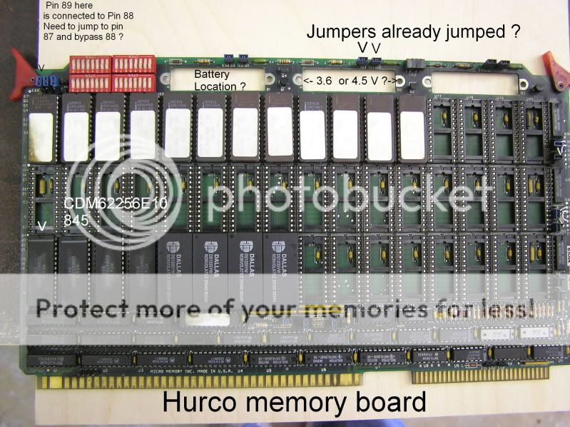 Ultimax II Memory board batteries