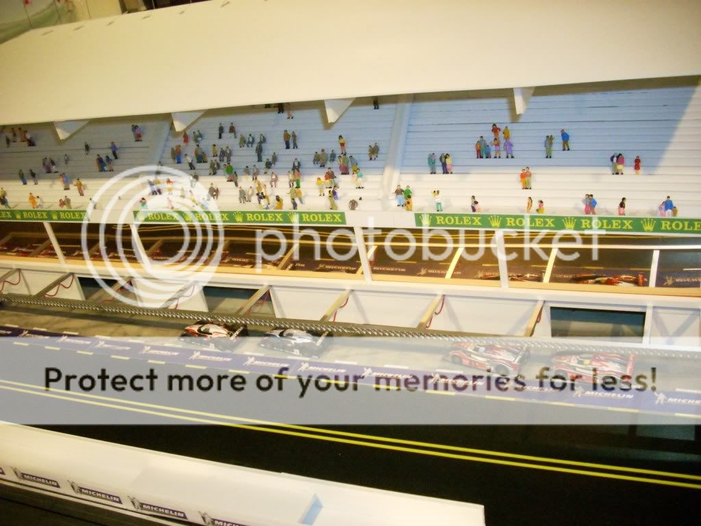 Le Mans inspired scoring tower & grandstand. | SlotForum