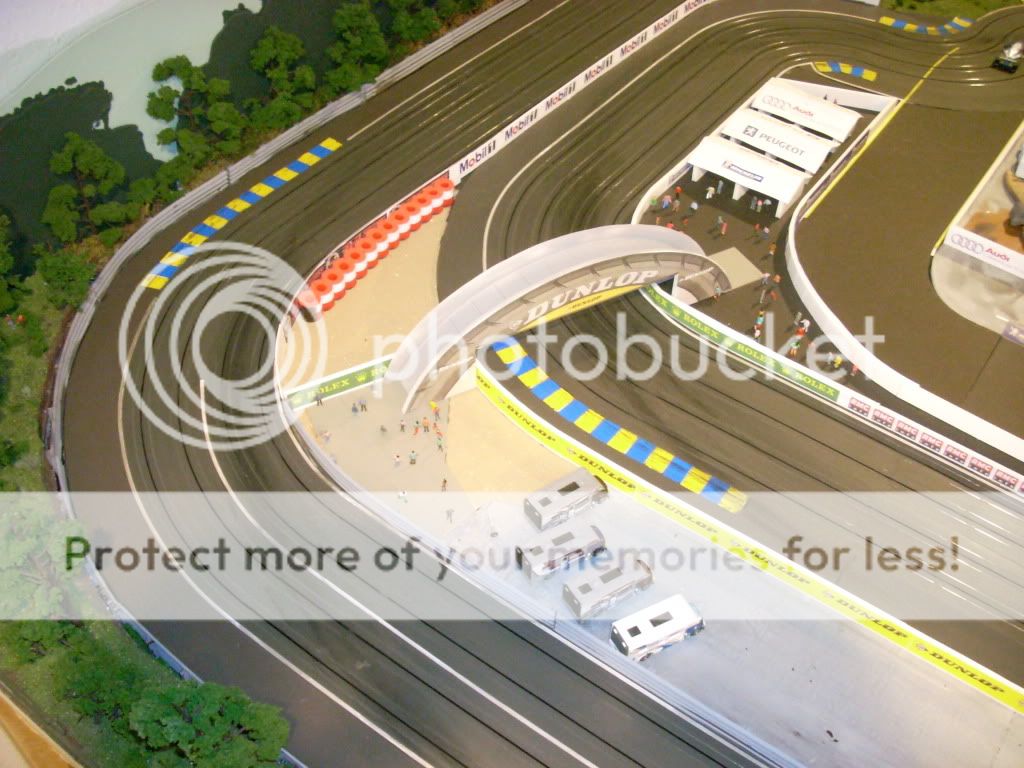 Le Mans inspired scoring tower & grandstand. | SlotForum